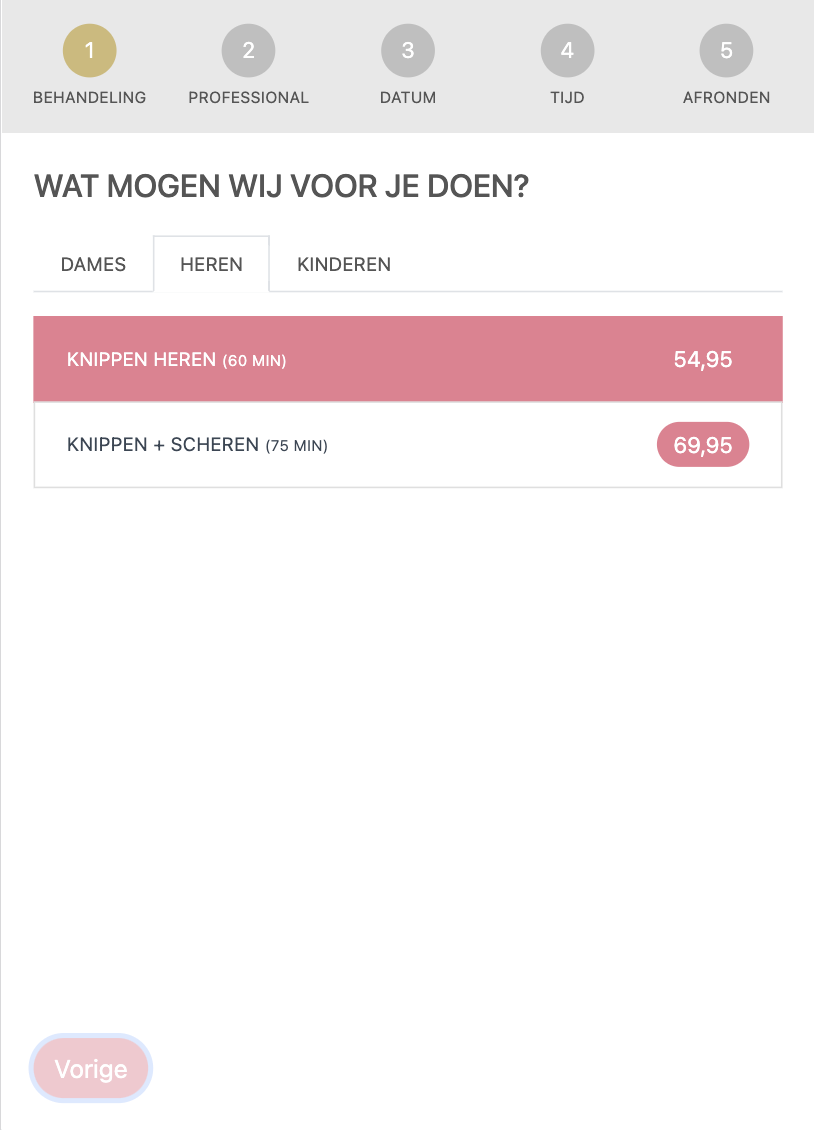GlamWorx - Afspraken plannen